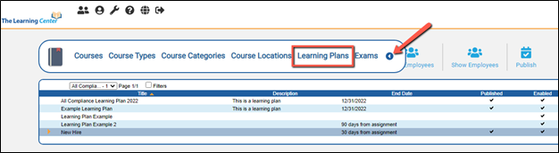 Setting Up Learning Plans