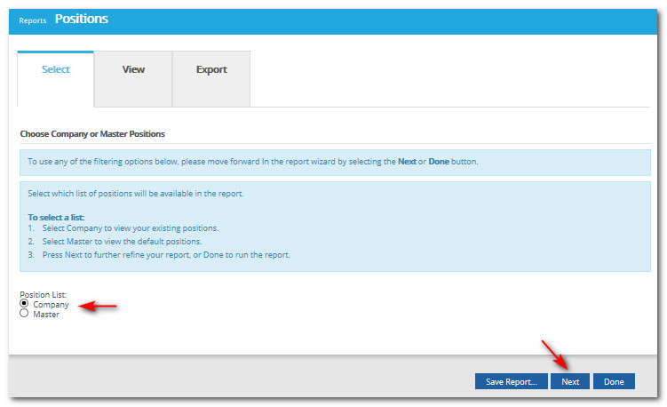 Positions Report - Performance Pro