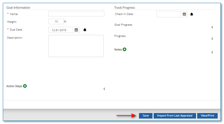 Managers - Adding A Goal, with video