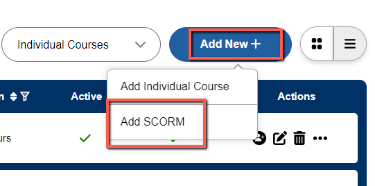 Importing SCORM Courses & Exams - TLC New UI