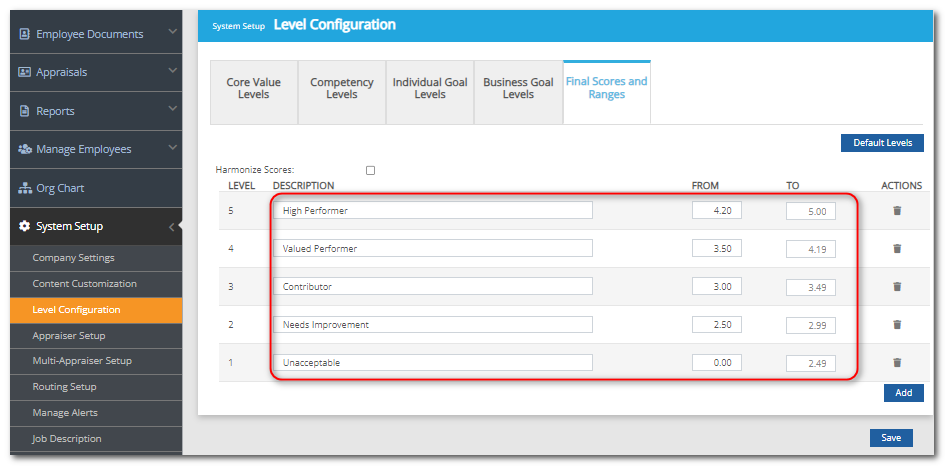 Customizing Performance Level Descriptions and Final Score Ranges ...