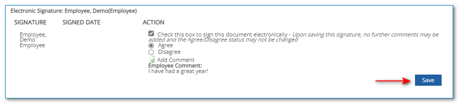 Employee - E-Signature