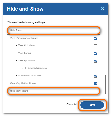 Performance Pro - Activating the Merit Matrix Tool- New Interface
