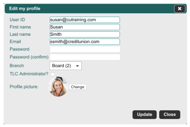 Update your TLC profile